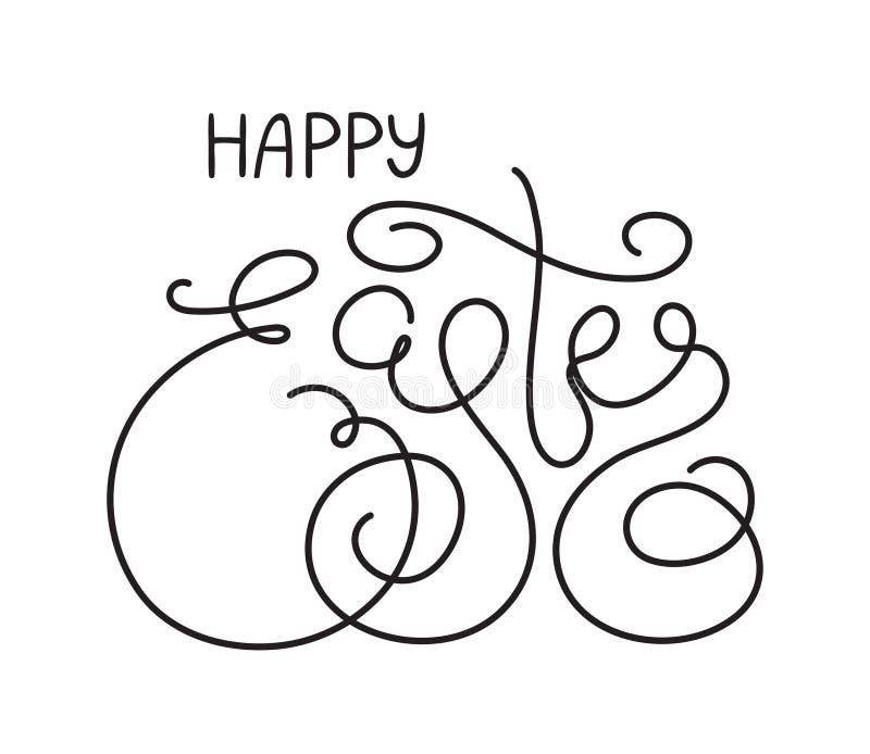 Happy Easter Hand Lettering Quote, Calligraphy, Cursive Script, Written ...