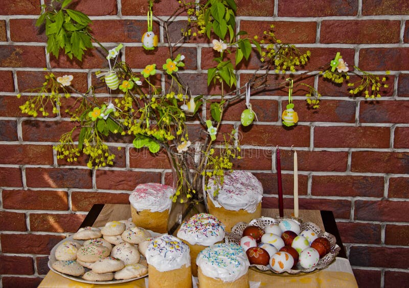 Happy Easter Holiday Celebration at Home. Easter Bunny Hunt. Spring ...