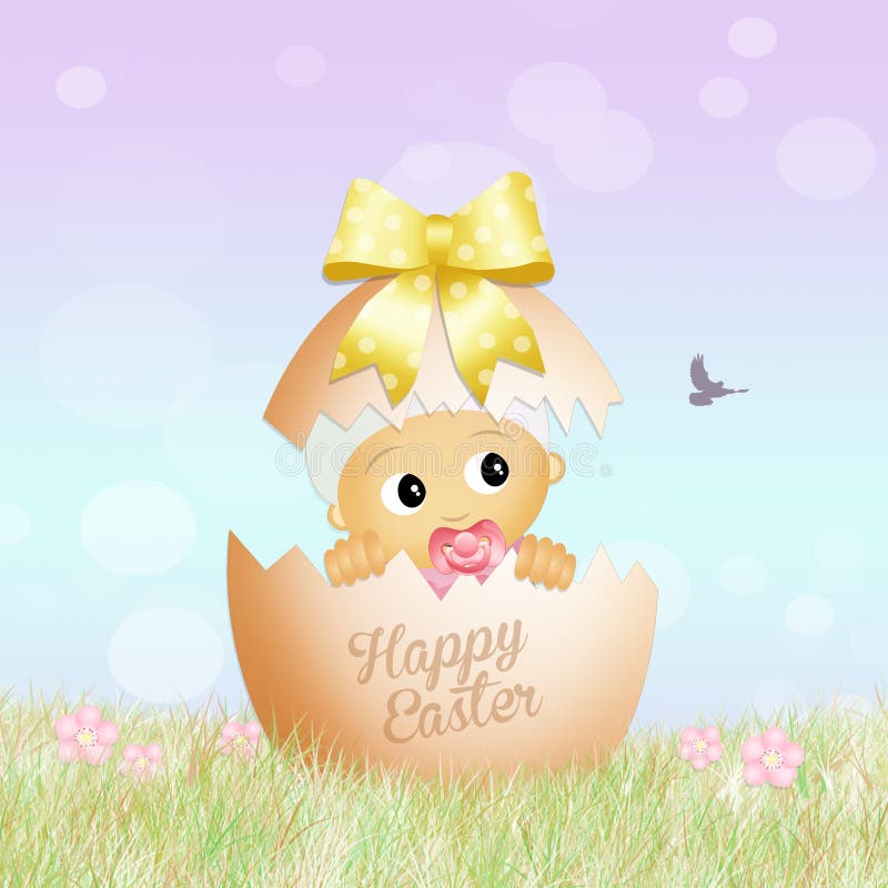 Happy Easter stock illustration. Illustration of carefree - 67458984