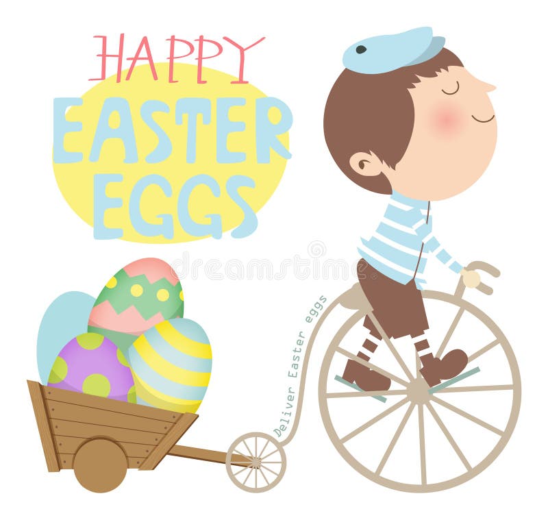 Easter egg boy stock vector. Illustration of imagination - 38883386