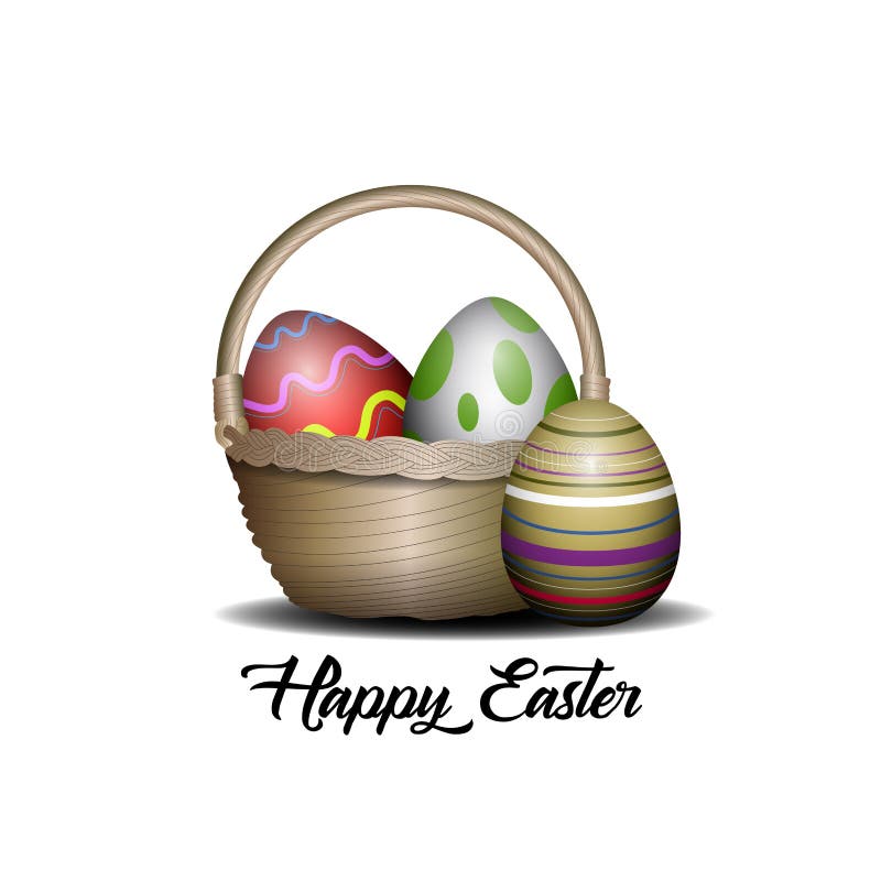 Happy easter illustration stock vector. Illustration of gift - 87983321