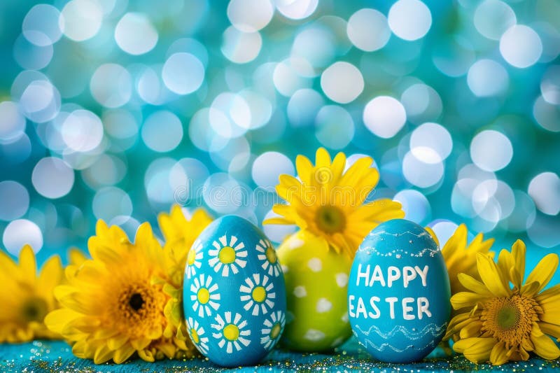 Happy Easter Imagination Eggs Easter Dinner Basket. White Tone Bunny ...