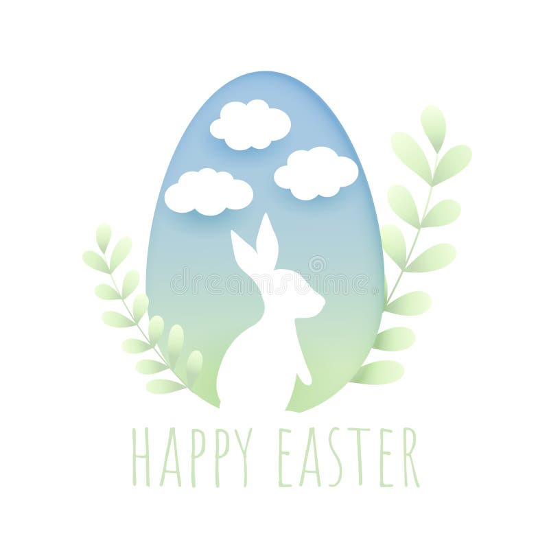 Happy Easter Invitation Card for Social Media Post Stock Illustration ...