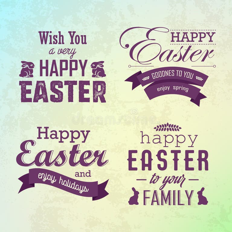 Happy Easter labels set stock vector. Illustration of christ - 67078360