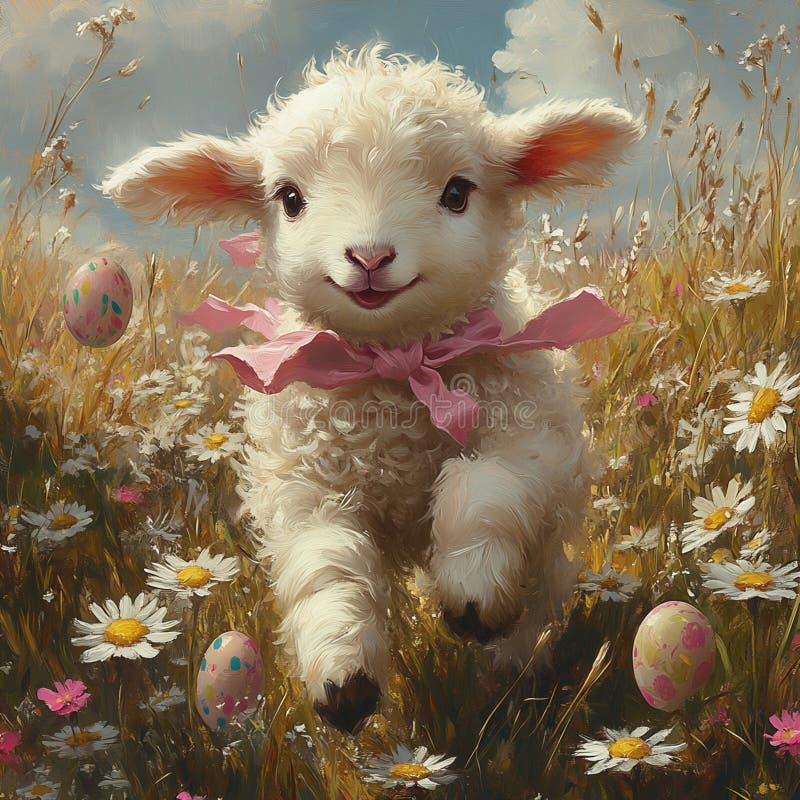 A happy Easter lamb stock photo. Image of catering, bunny - 366803946