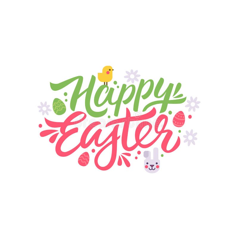Easter. Handwriting Practice Stock Vector - Illustration of cute ...