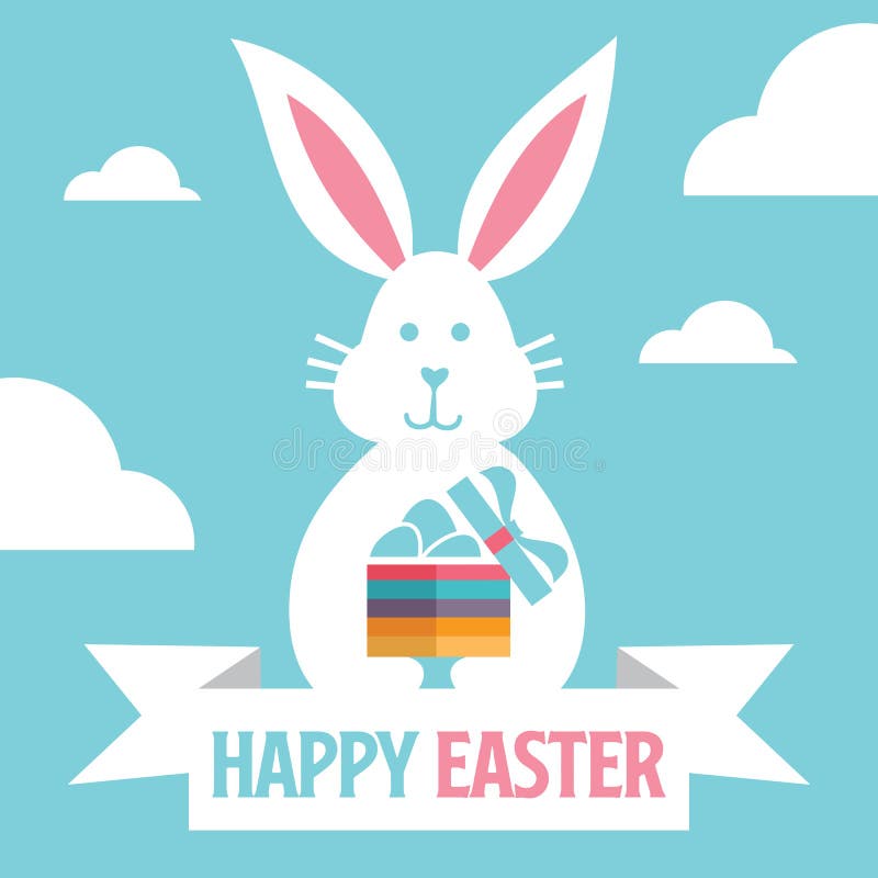 Happy Easter Logo Icon Vector Background Stock Vector - Illustration of ...