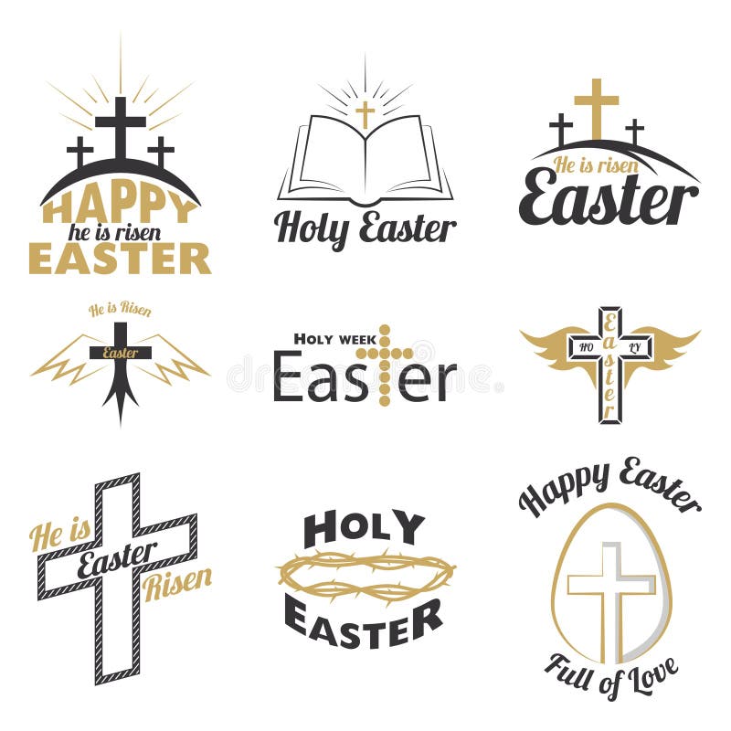 Happy Easter Card with Retro Eggs Stock Vector - Illustration of season ...