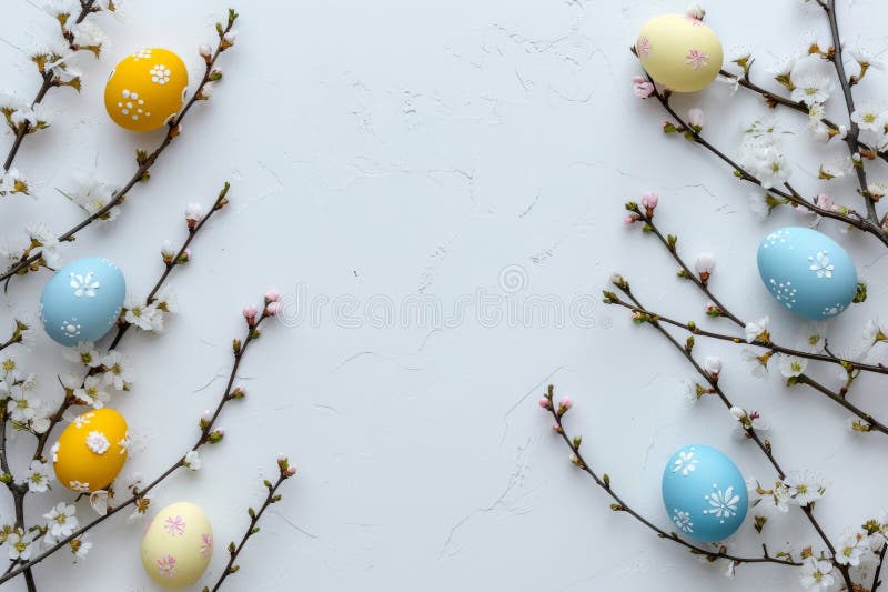 Happy Easter Magenta Eggs Peeps Basket. White Text Backdrop Bunny Yule ...