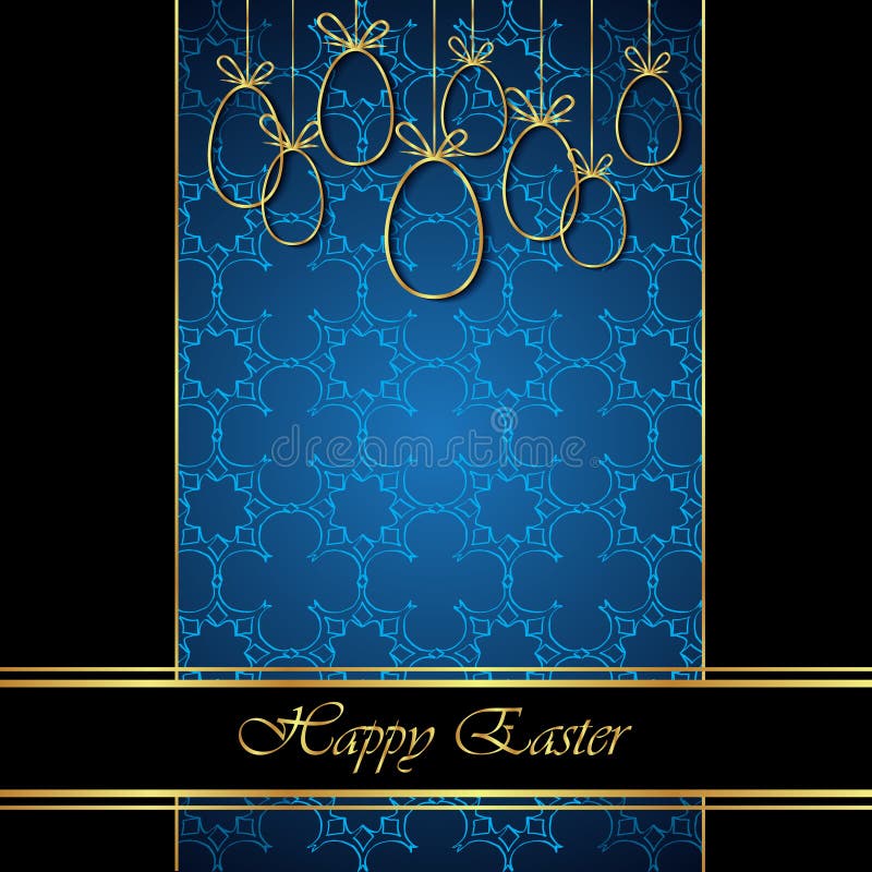 Happy Easter Modern and Elegant Background. Stock Vector - Illustration ...