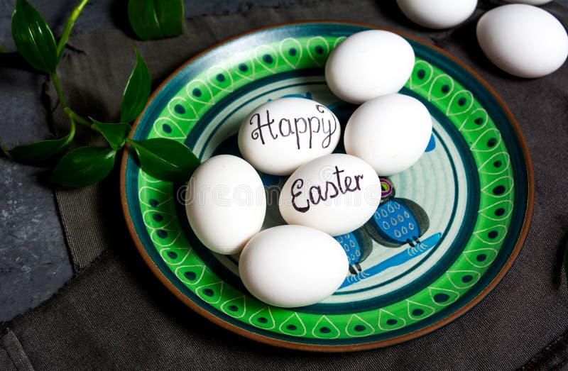 Happy Easter Note Written in Different Languages Stock Image - Image of ...