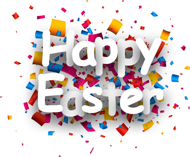 Happy Easter Paper Background. Stock Vector - Illustration of pink ...