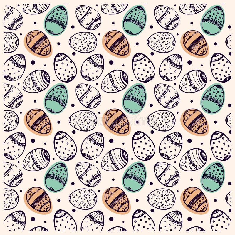 Happy Easter. Pattern Design. Vector Illustration. Stock Vector ...