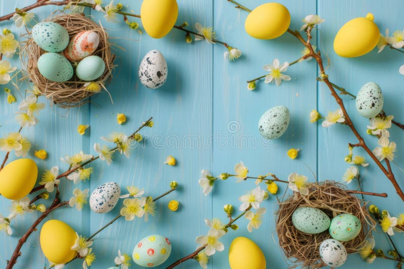 Happy Easter Peace Eggs Rejoice Basket. White Egg Hunt Bunny Colored ...