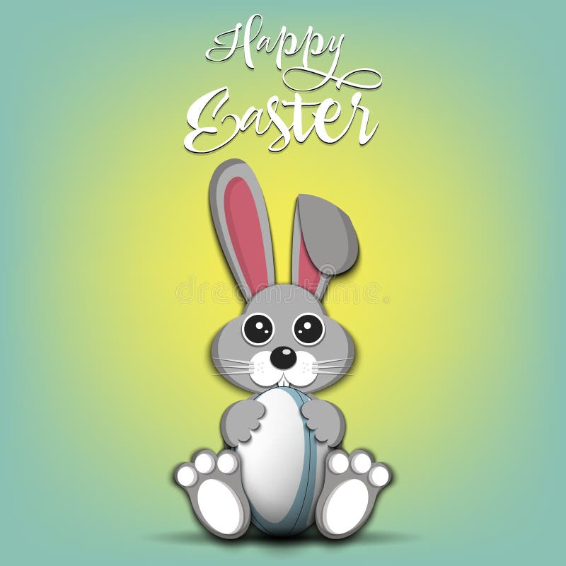 Rabbit and rugby ball stock vector. Illustration of active - 100660705