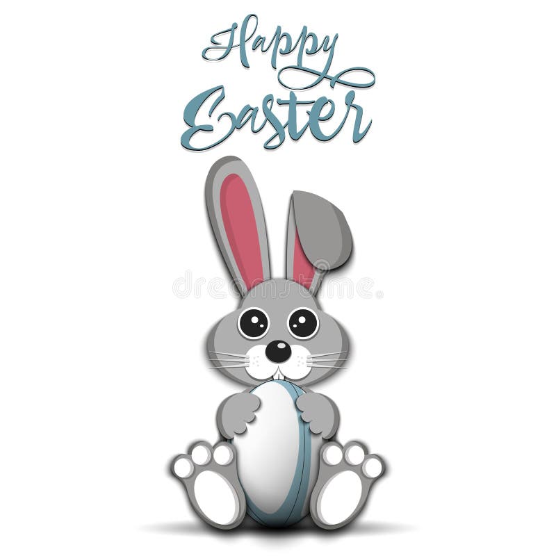 Rabbit and rugby ball stock vector. Illustration of active - 100660705