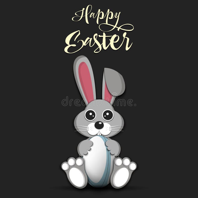 Rabbit and rugby ball stock vector. Illustration of active - 100660705