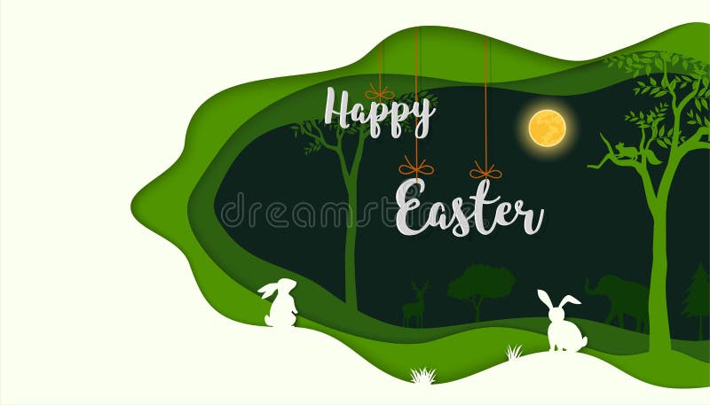 Easter Night Banners stock vector. Illustration of desire - 8567115