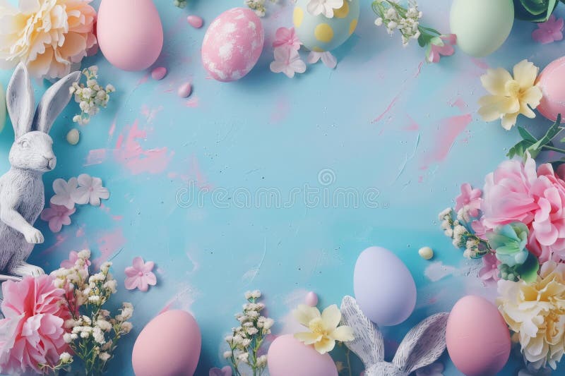 Happy Easter Red Berry Eggs Spring Surprises Basket. White Easter ...