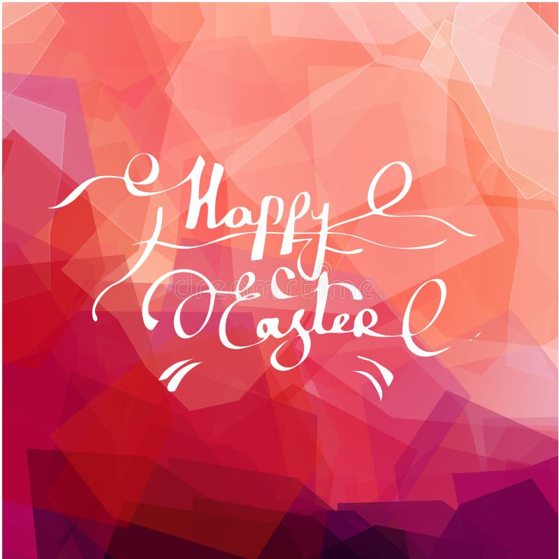 Happy Easter Red Modern Background Stock Vector - Illustration of ...