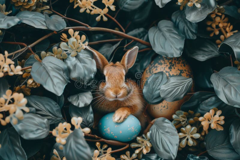 Happy Easter Robins Egg Eggs Easter Egg Dyeing Basket. White Rose Bloom ...