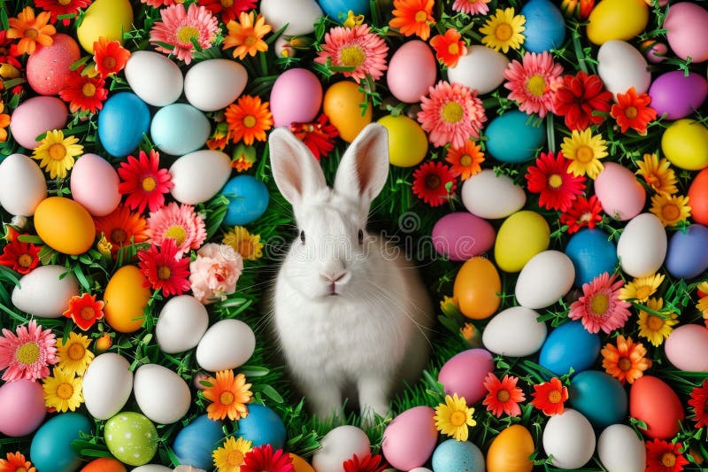 Happy Easter Rose Sugar Eggs Joyful Easter Basket. White Personalized ...