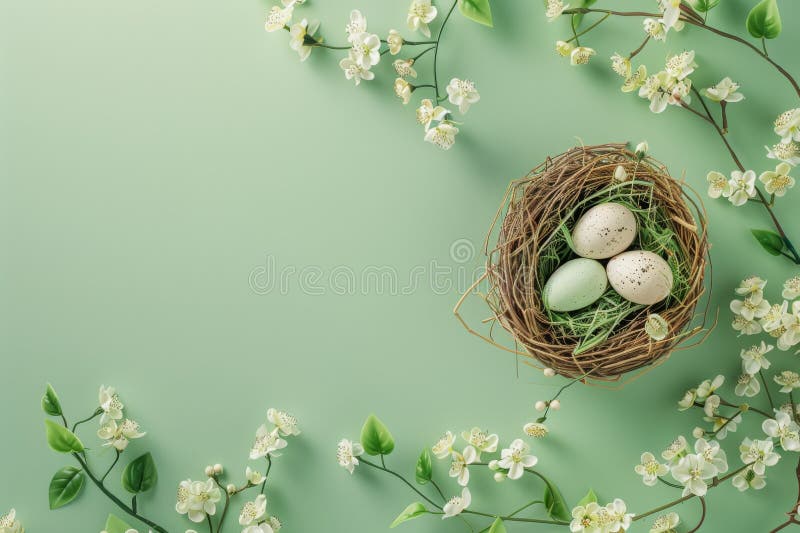 Happy Easter Royal Blue Eggs Joy Basket. White Spring Cleaning Bunny ...