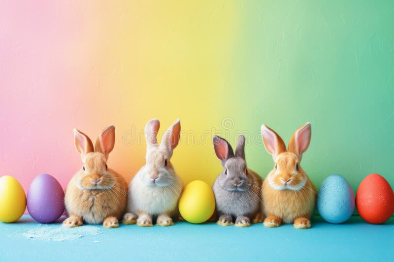 Happy Easter Ruby Eggs Natural Basket. White Smiley Bunny Handwritten ...