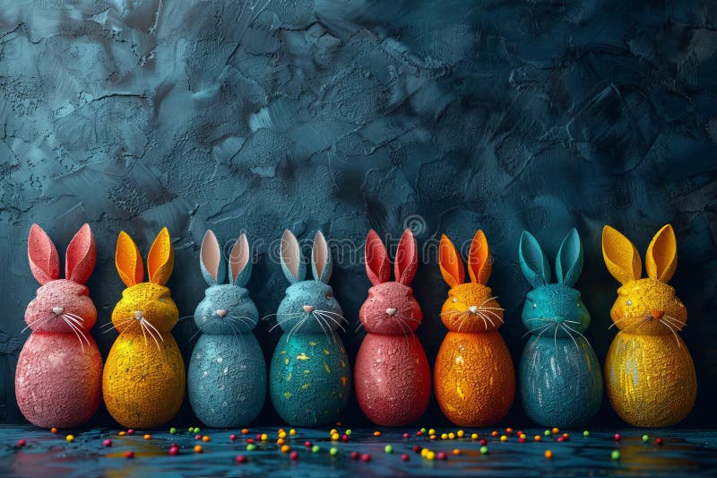 Happy Easter Rust Eggs Refreshing Basket. White Polygonal Modeling ...