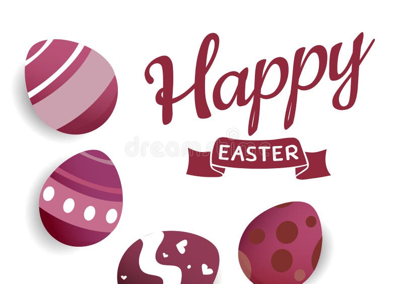 Happy Easter`s Day Greeting Card. Stock Vector - Illustration of color ...