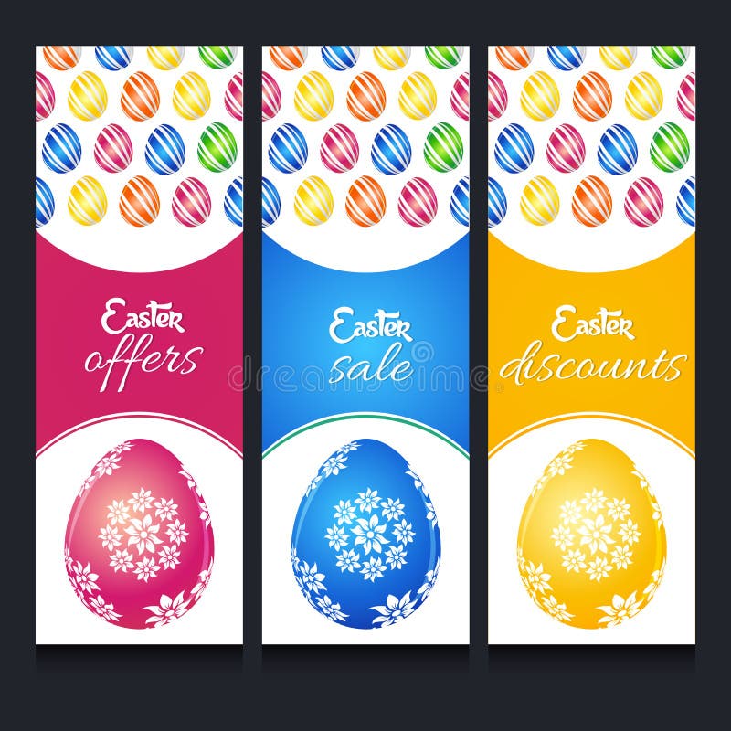 Happy Easter Sale Tag stock illustration. Illustration of flora - 69527995