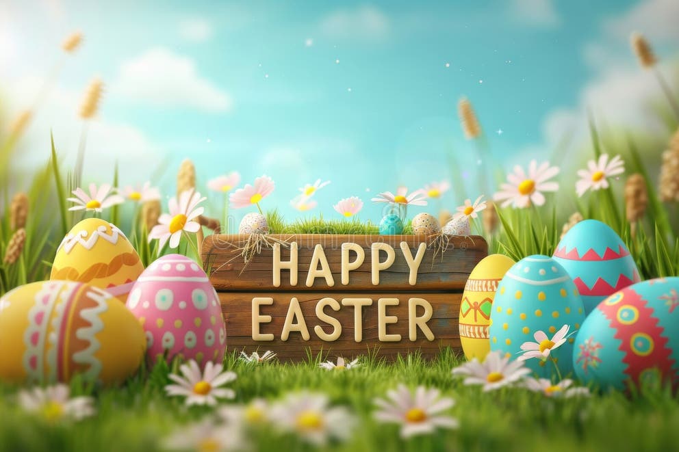 Happy Easter Shadow Mapping Eggs Easter Egg Challenge Basket. White ...