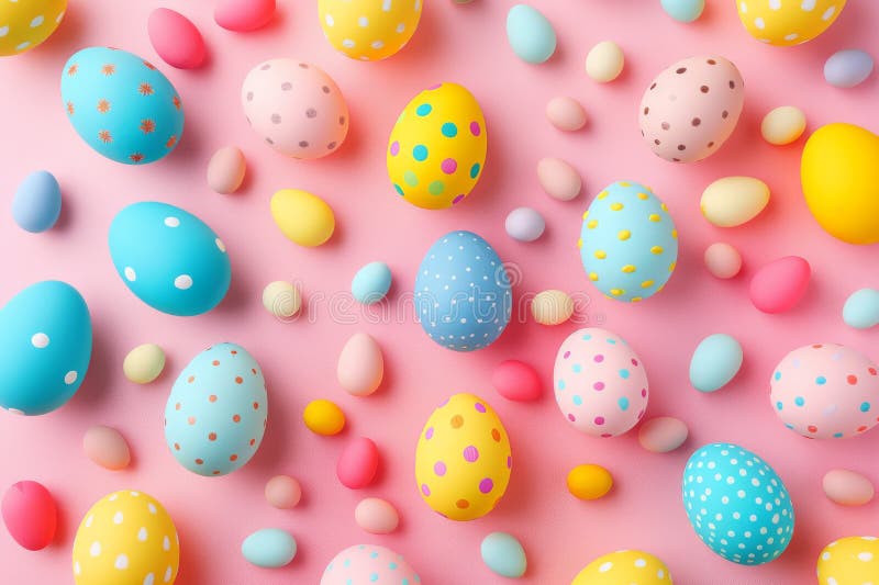 Happy Easter Space for Message Eggs Easter Picnic Basket. White Lush ...