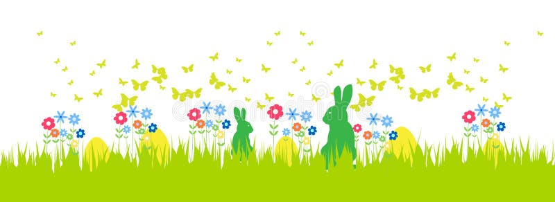 Happy Easter. Spring Banner Stock Illustration - Illustration of easter ...
