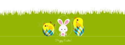 Happy Easter. Spring Banner Stock Illustration - Illustration of easter ...