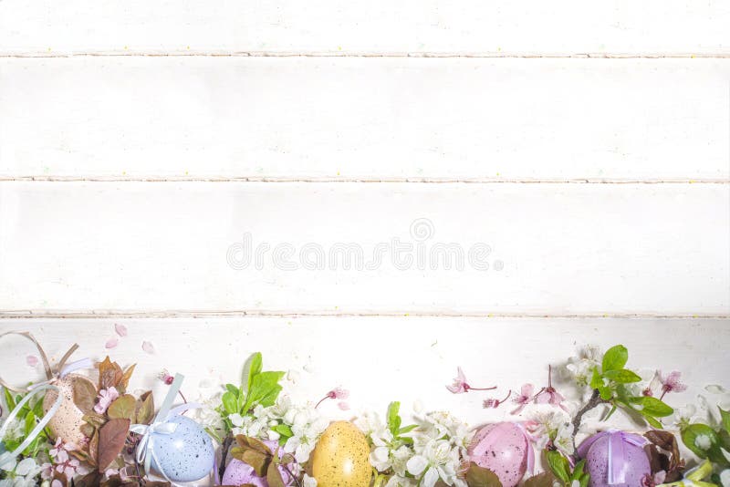 Happy Easter Spring Holiday Background Stock Photo - Image of april ...