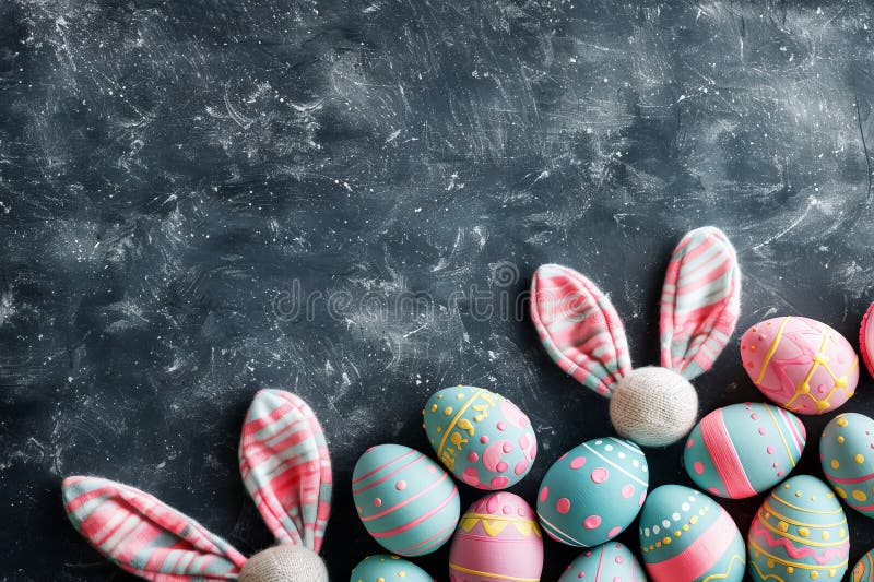 Happy Easter Springtime Eggs Easter Decor Basket. White Spring Blossom ...