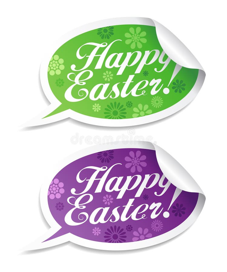 Happy easter text stock vector. Illustration of quote - 86644152