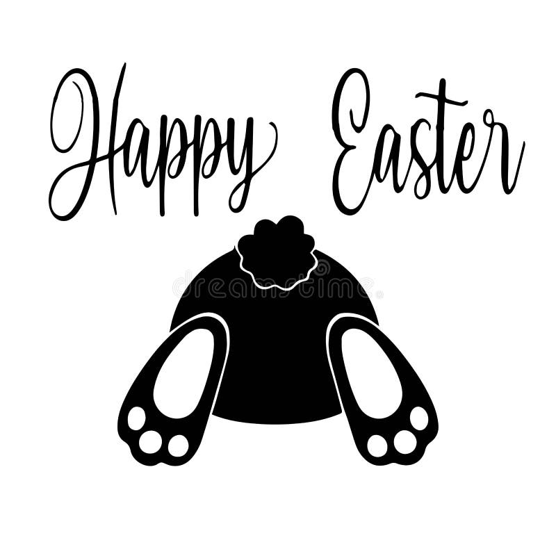 Bunny Easter Signature Stock Illustrations – 84 Bunny Easter Signature ...