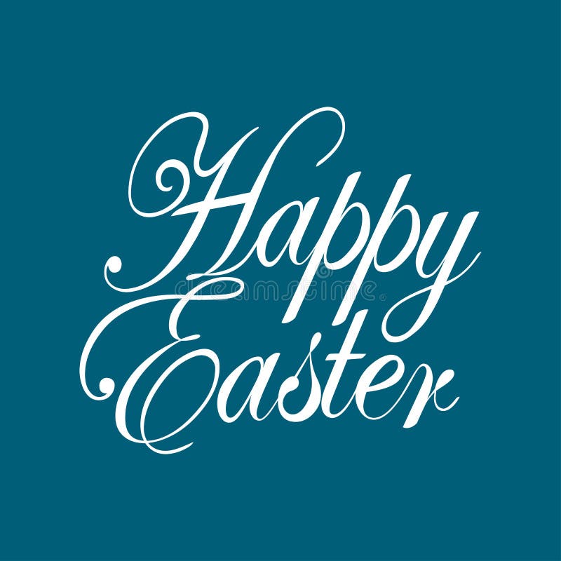 Happy Easter Text stock vector. Illustration of template - 99315779
