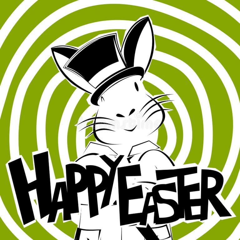 Happy Easter time on Card. stock illustration. Illustration of ...