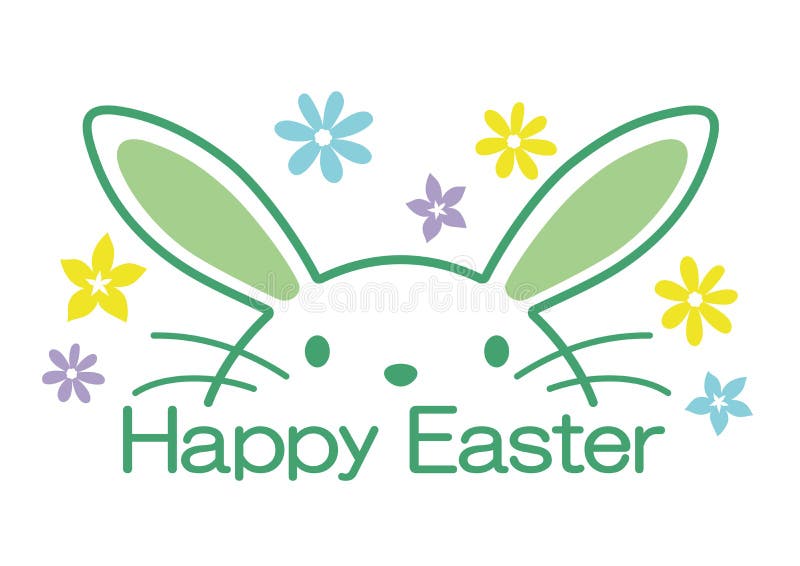 Happy Easter Vector Colorful Symbol Logo Isolated on a White Background ...