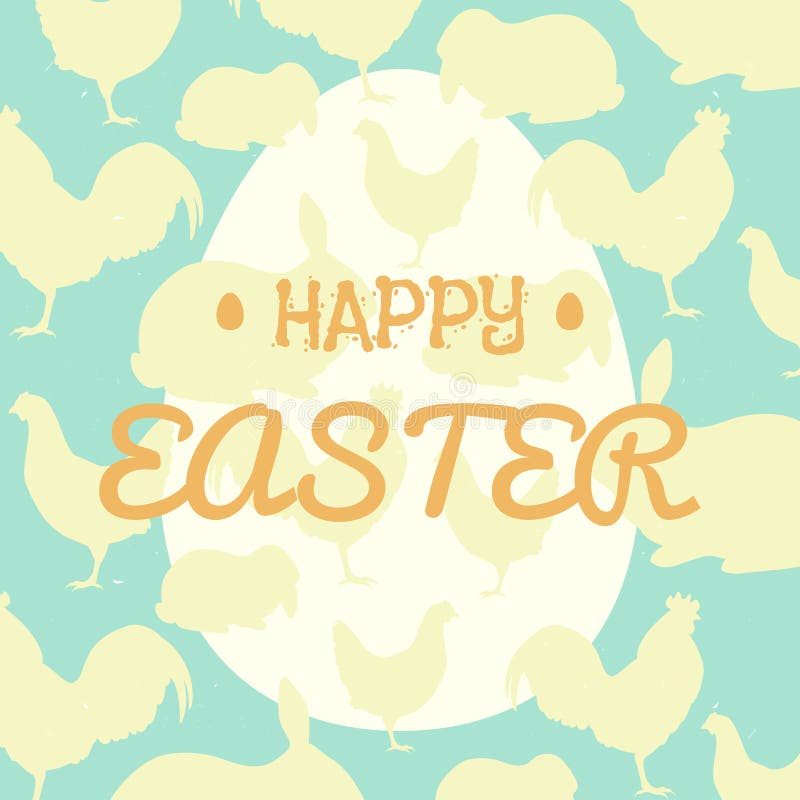 Happy Easter Vector Illustration. Stock Vector - Illustration of banner ...