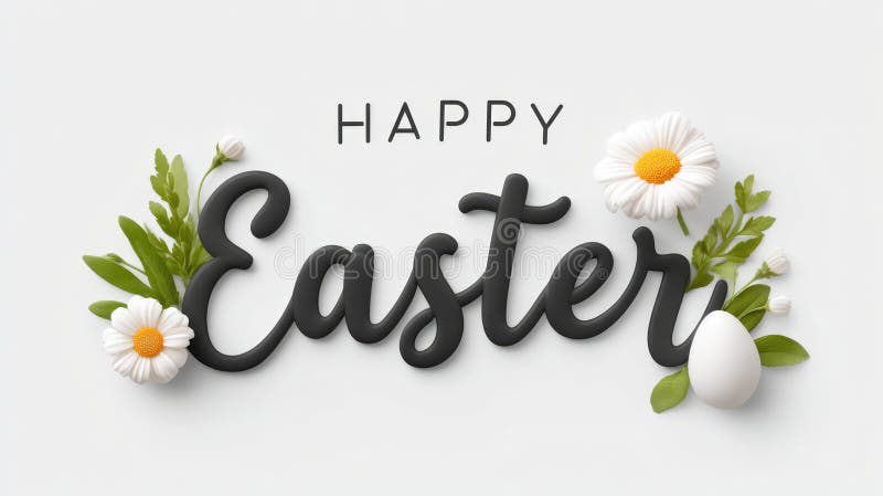 Happy Easter Vintage Calligraphy Text Stock Illustrations – 7,405 Happy ...
