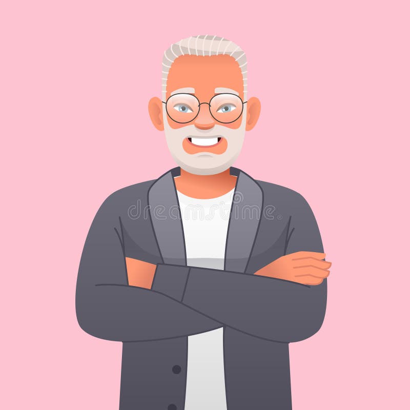 Cartoon Gray Haired Man Stock Illustrations 582 Cartoon Gray Haired