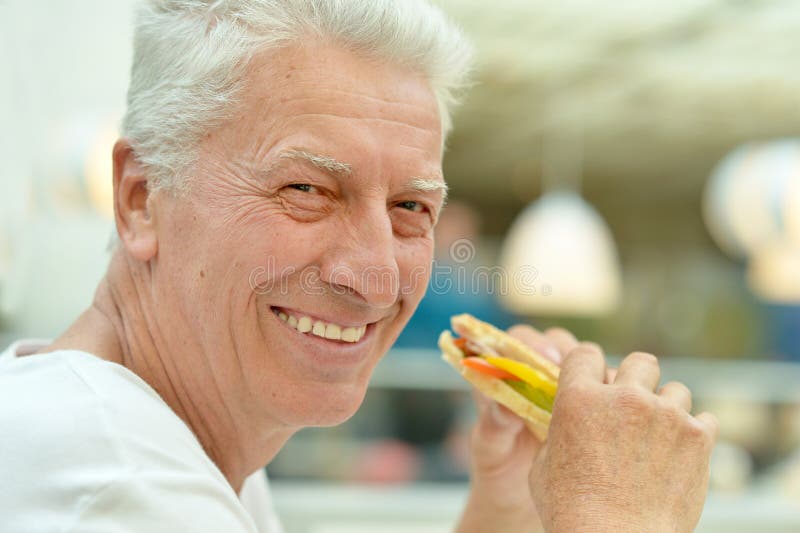Happy elderly man stock image. Image of caucasian, happiness - 42074615