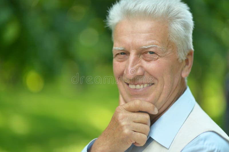 Happy Old Man or Senior Citizen Stock Image - Image of pensioner ...