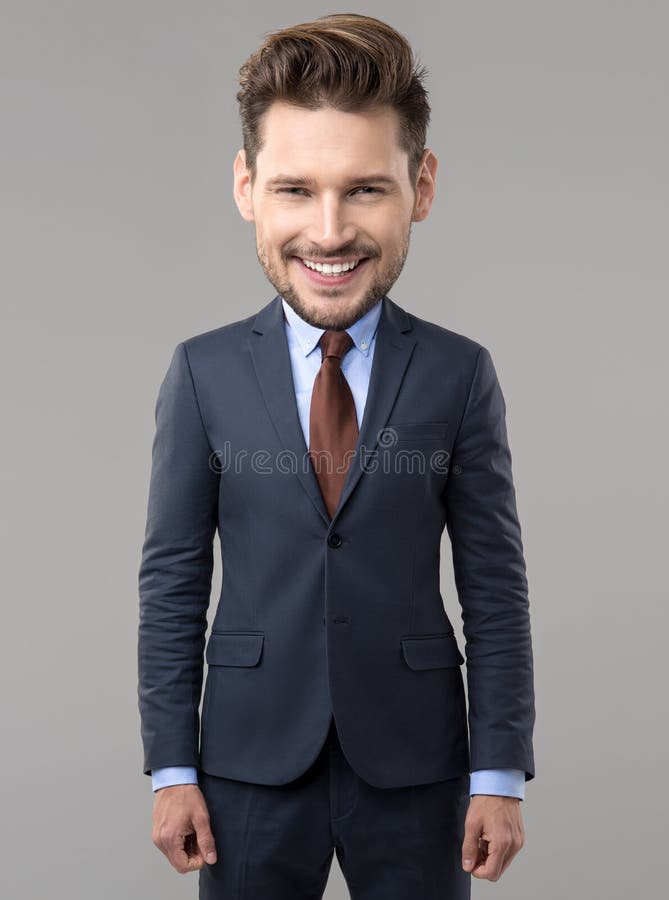 Handsome elegant man stock image. Image of amazed, large - 102339009