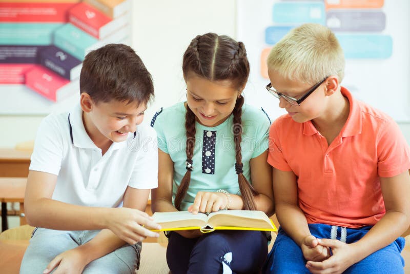 Happy Elementary School Kids - Isolated Stock Photo - Image of joyful ...