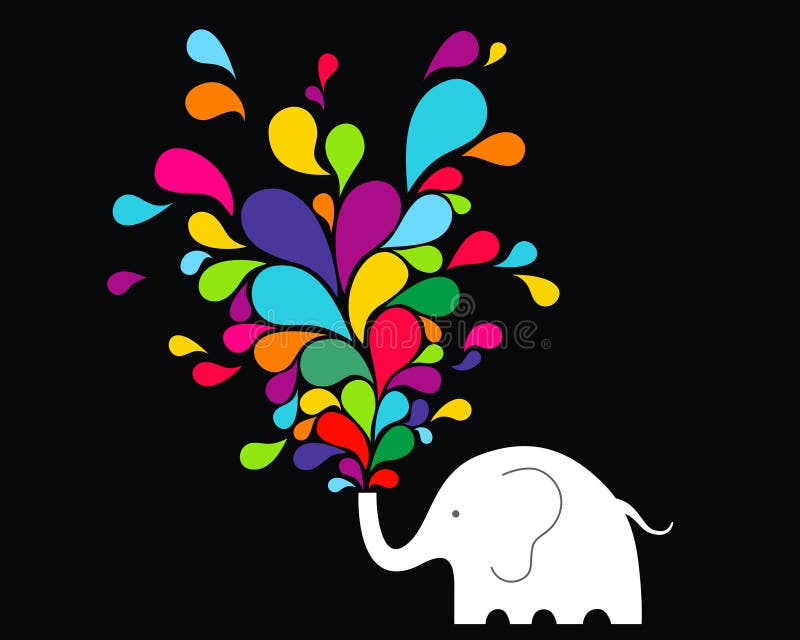 Happy elephant stock illustration. Illustration of cartoon - 12085886